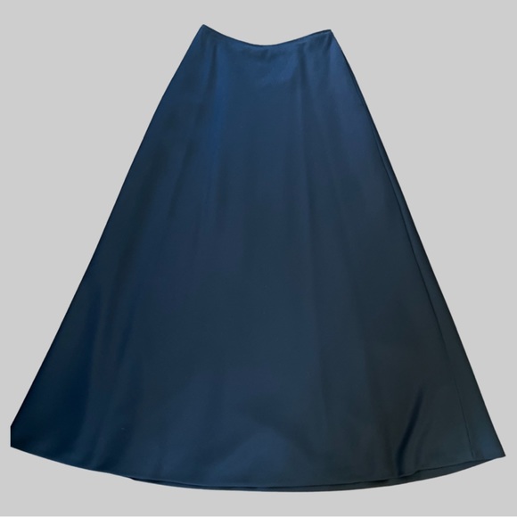 MALBE | Skirts | Vintage Malbe Black Satin Ball Gown Maxi Skirt With ...